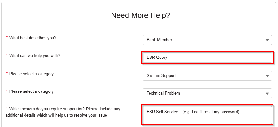 ESR - Employee Self Service (ESS) - Help guide